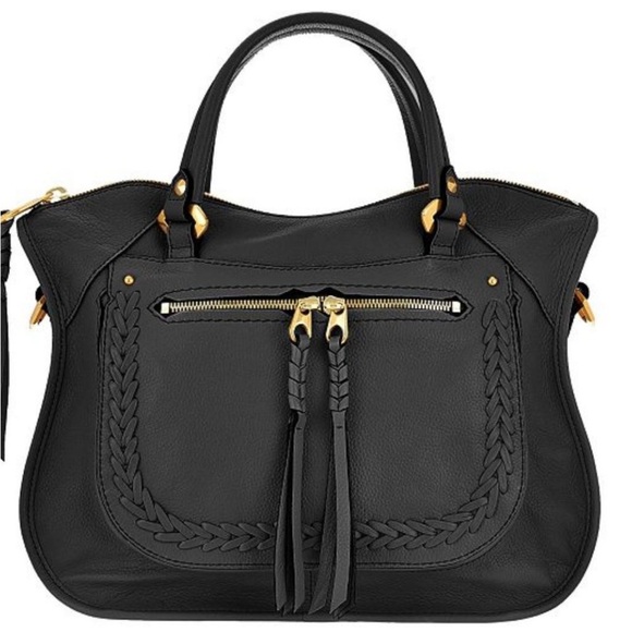 orYANY | Bags | Oryany Sarah Braiding Detail Black Pebble Leather ...